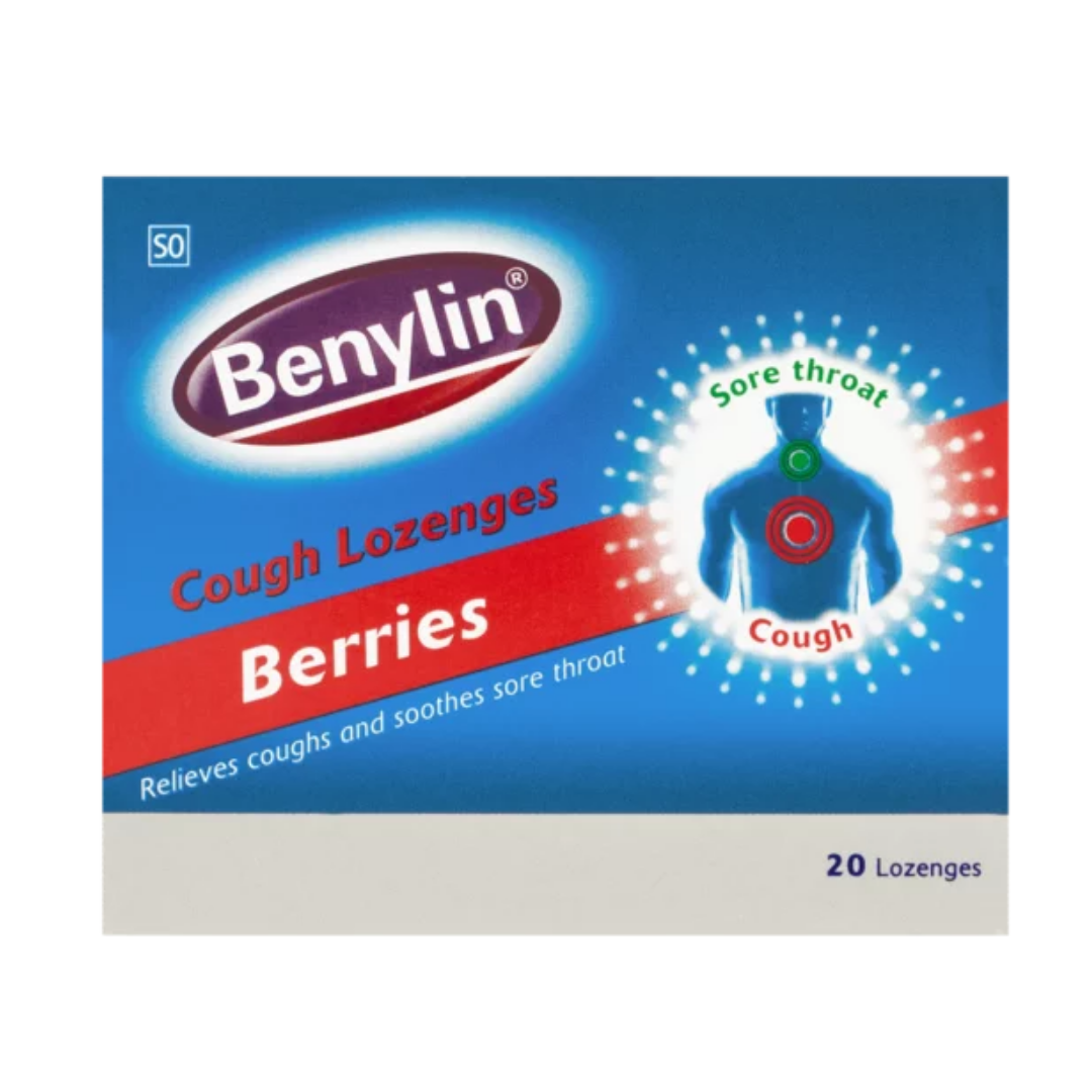 Benylin Cough Lozenges – Berries (20 Lozenges) – Langerhans Pharmacy